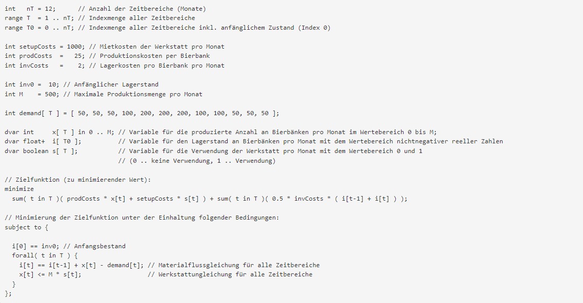 Mathematische Modellierung von Produktionsproblemen - RISC Software GmbH